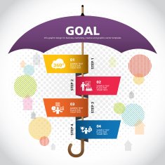 Umbrella strategy template modern info graphic design N9 free image ...