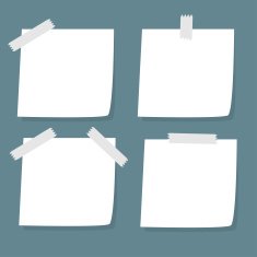 Set of adhesive Notes with scotch free image download