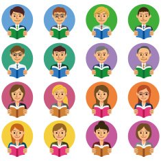 Business people reading book N2 free image download