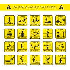 Caution and Warning Signs in Public Construction Zone N2 free image ...