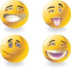 Four smileys free image download