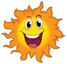 Very happy sun free image download