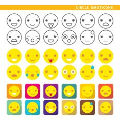 Circle emoticons free image download