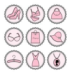 Girly fashion icons free image download
