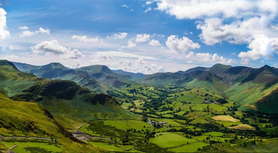 Summer landscape of England free image download