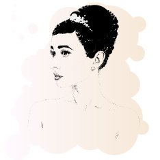 Beautiful retro woman vector N3 free image download