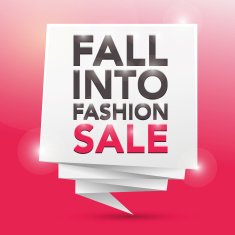 FALL INTO FASHION SALE poster design element free image download