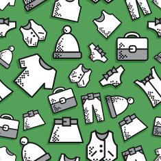 Seamless background fashion dress code N5 free image download