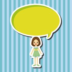 Lady girl cartoon theme elements N58 free image download