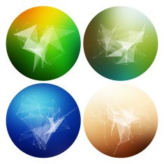 Colorful collection set of trendy geometric abstract shapes N2 free ...