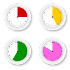 Set clocks isolates with bright sectors free image download