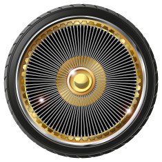 Retro wheel with spokes free image download