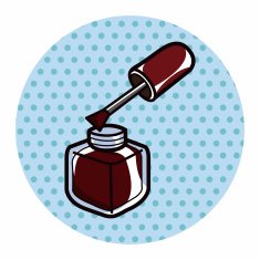 Nail polish theme elements vector eps N5 free image download