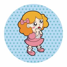 Lady girl cartoon theme elements N143 free image download