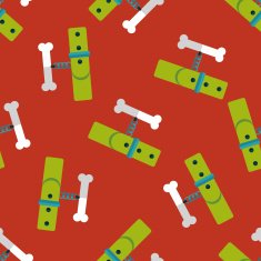 Pet dog chains flat icon eps10 seamless pattern background N5 free ...