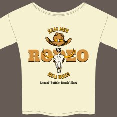 White Rodeo Tee Shirt with Graphics free image download