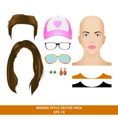 Women style vector pack free image download