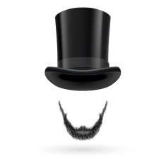 Invisible man in top hat free image download