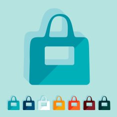 Flat design bag free image download