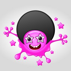 Funky splat character free image download