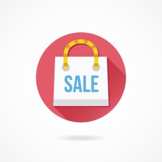 Vector Sale Bag Icon free image download