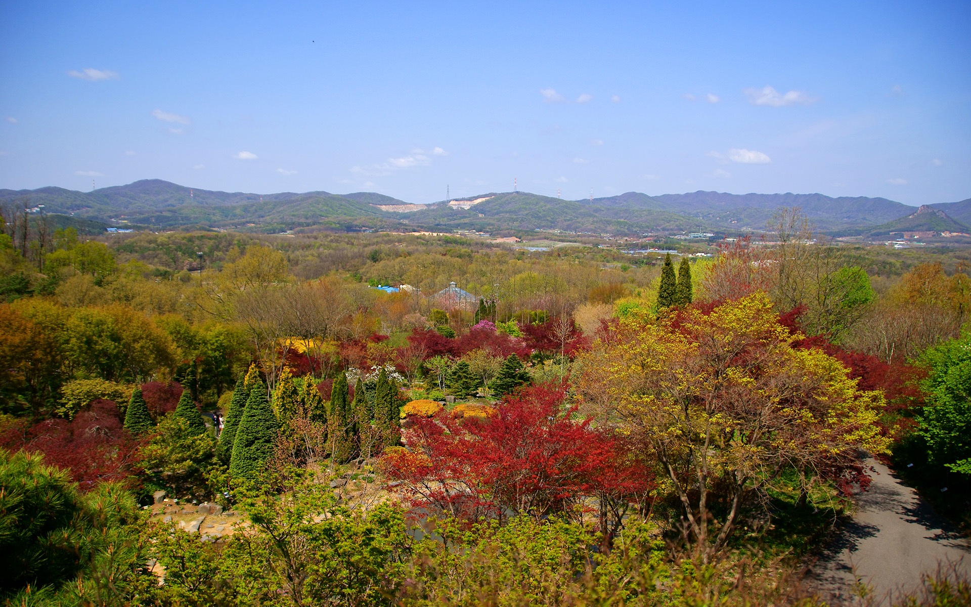 Spring suburbs landscape free image download
