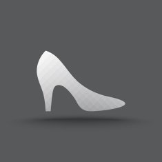 Vector of transparent high heel shoes icon free image download