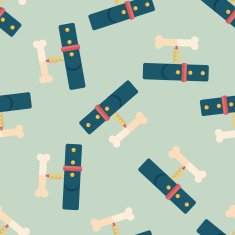 Pet dog chains flat icon eps10 seamless pattern background N8 free ...