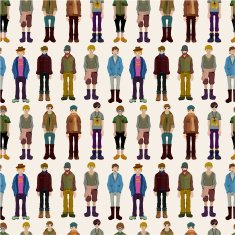 Seamless young boy pattern N6 free image download
