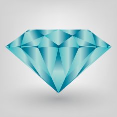 Vector blue diamond symbol free image download
