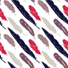 Seamless pattern with silhouettes of plumes N2 free image download