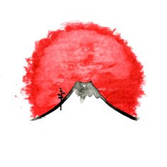 Mountain Fuji volcano japanese art vector N3 free image download