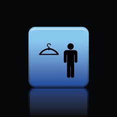 Fitting room button icon free image download