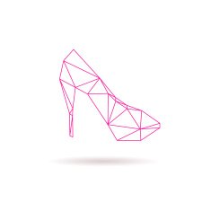 High heel shoes abstract isolated on a white backgrounds N8 free image ...