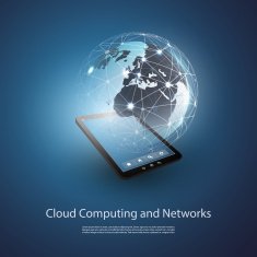 Global Networks Cloud Computing Concept - Illustration for Your Business free image download