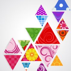 Abstract ornamental triangle background free image download