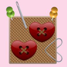 Heart buttons free image download