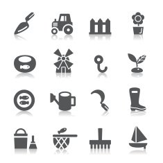Agriculture and Fisheries Icons N4 free image download