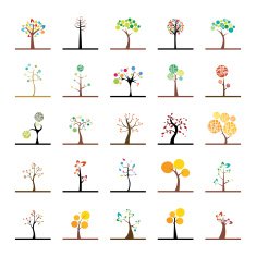 Abstract trees free image download