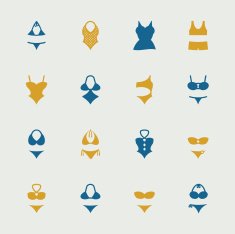 Swimwear Icons - Color Series free image download