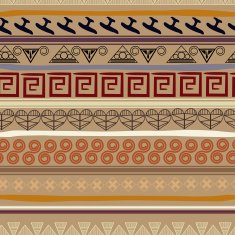 Abstract seamless pattern with elements of traditional African p free ...