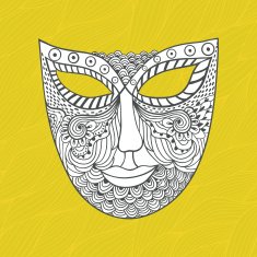 Stylized carnival mask N3 free image download