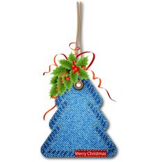 Denim Christmas tree N3 free image download