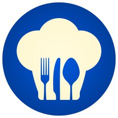 Blue Chef Hat Symbol free image download