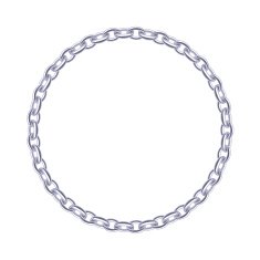Thin silver anchor chain - round frame free image download