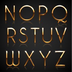 Golden characters collection - 2 part free image download