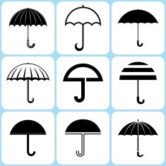 Umbrella icons set free image download