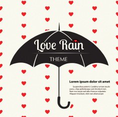 Heart Rain Theme free image download