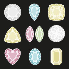 Gems cut design free image download