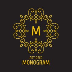 Vintage floral logo monogram design template N6 free image download